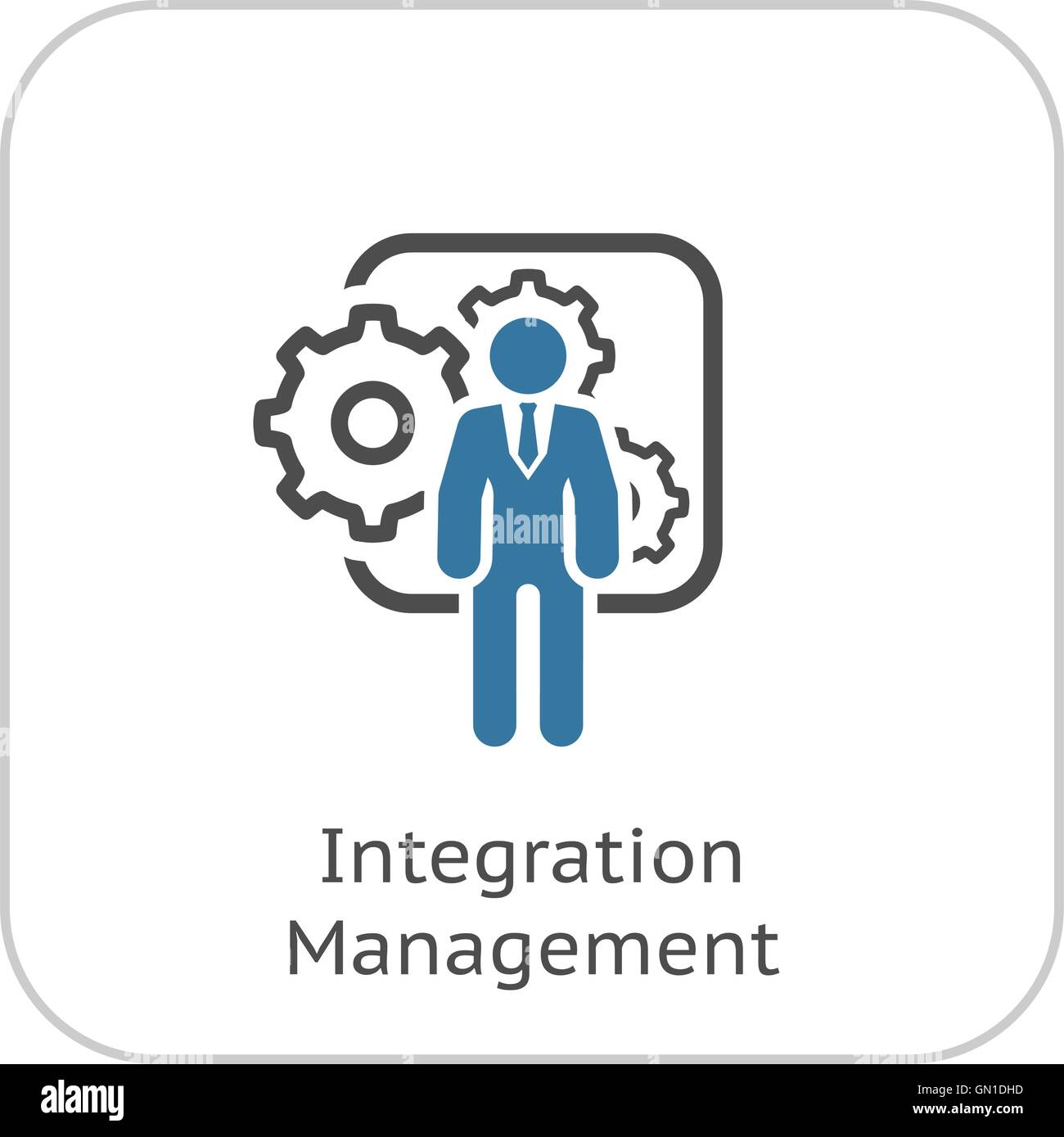Integration Management Icon Flat Design Stock Vector Image And Art Alamy