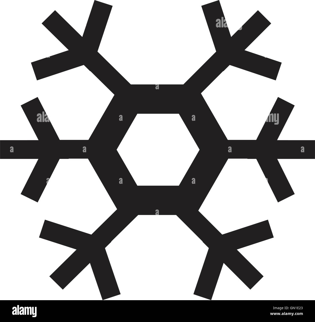 Snowflake sign Stock Vector Images - Alamy