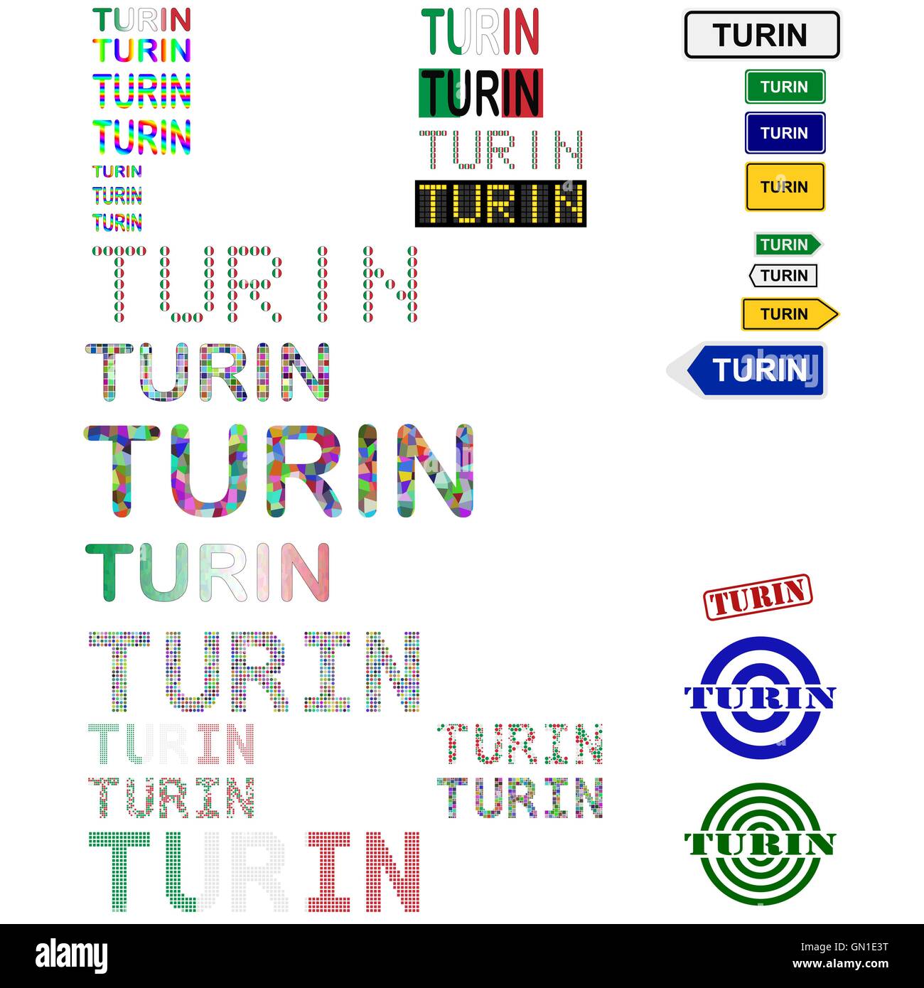 Turin stamp hi-res stock photography and images - Alamy