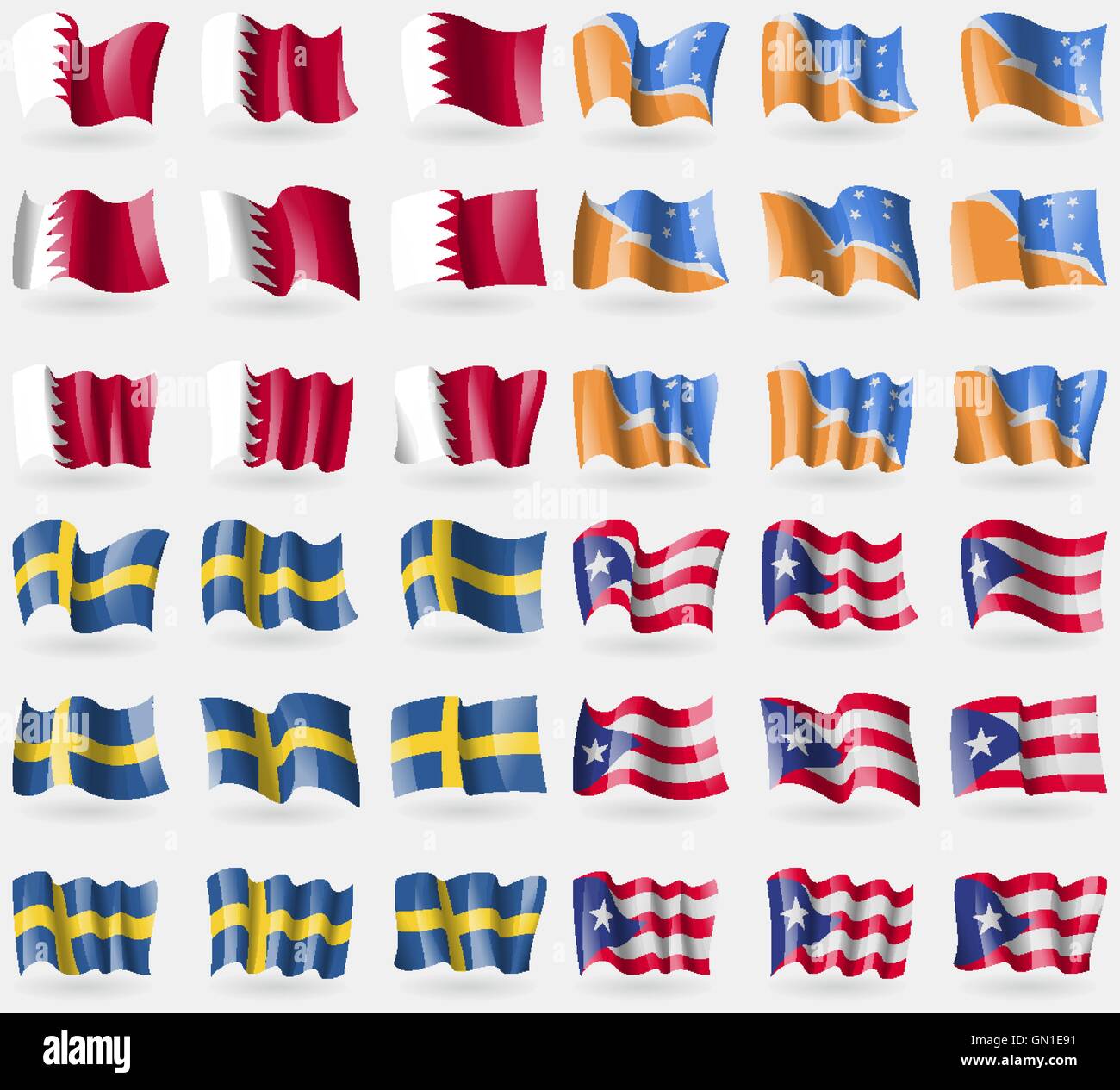 Bahrain puerto rico Stock Vector Images - Alamy