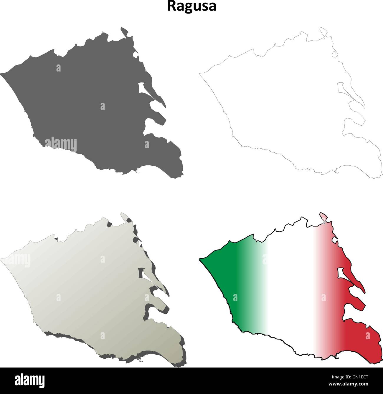 Uniprofil Ragusa Sicily Map Sicily; 1953
