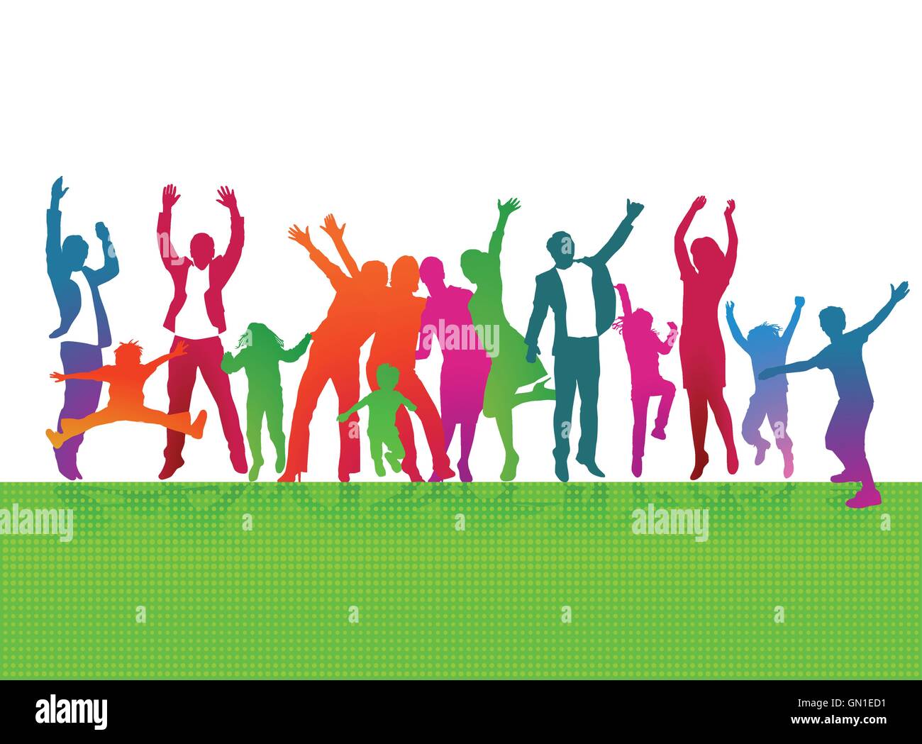 Parents and children are happy Stock Vector Image & Art - Alamy