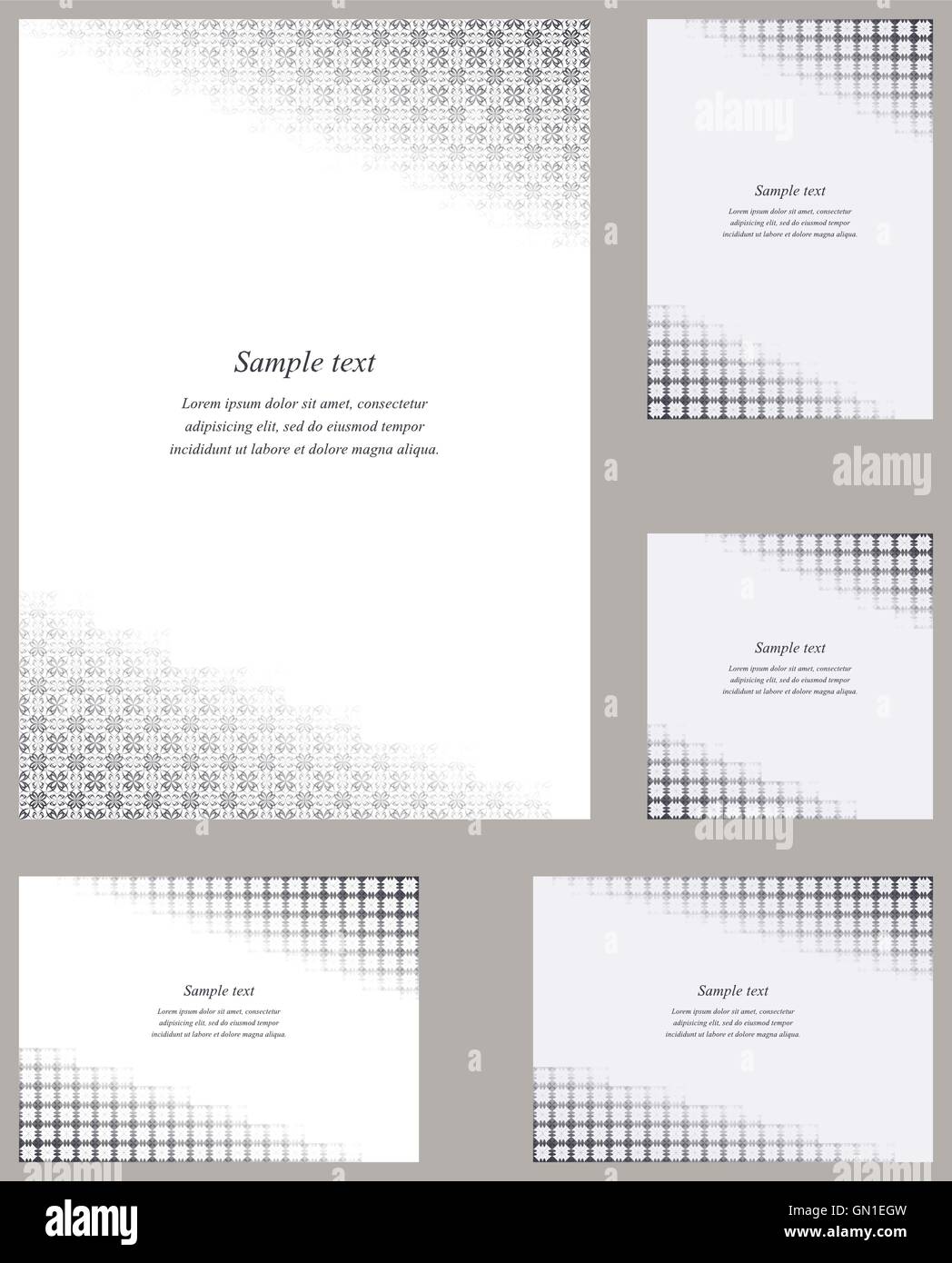 Page corner design template set Stock Vector Image & Art - Alamy