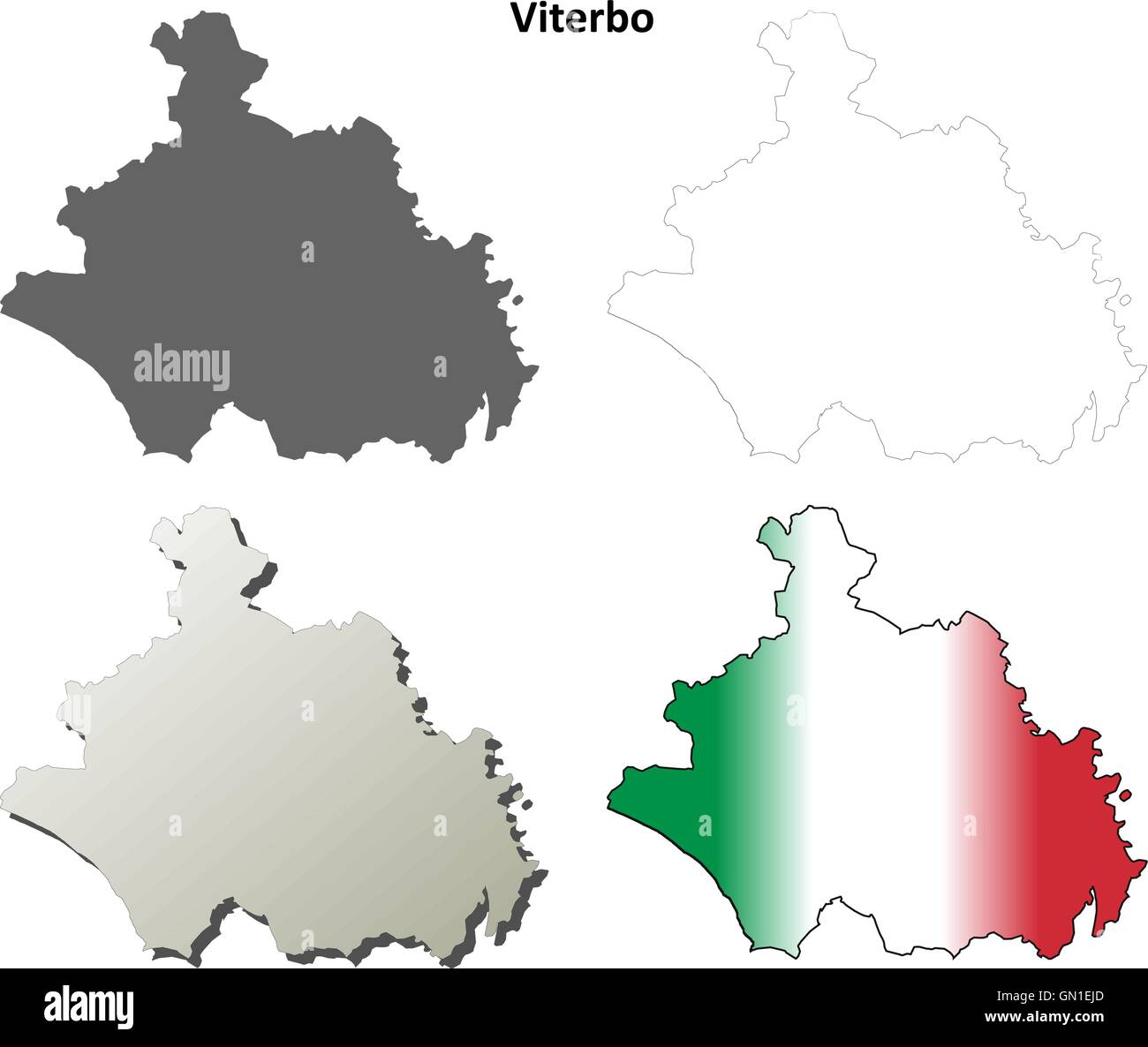 Viterbo map hi-res stock photography and images - Alamy
