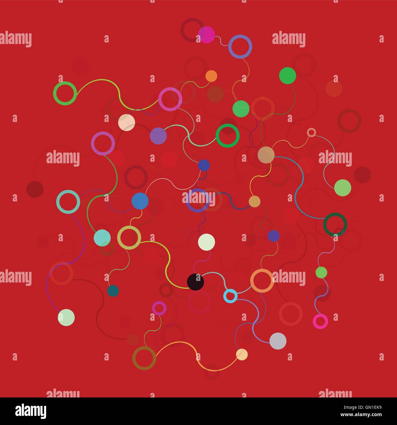 Network color technology communication background. Vector Illustration ...
