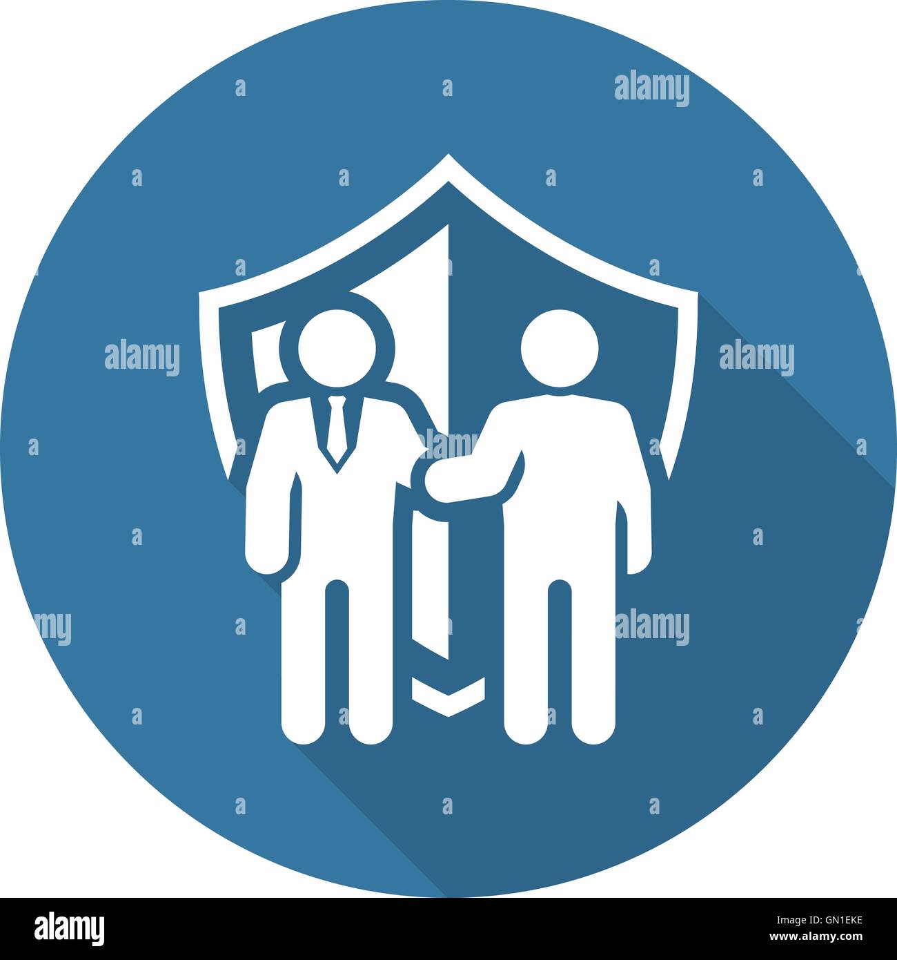 Secure Deal Icon. Flat Design Stock Vector Image & Art - Alamy