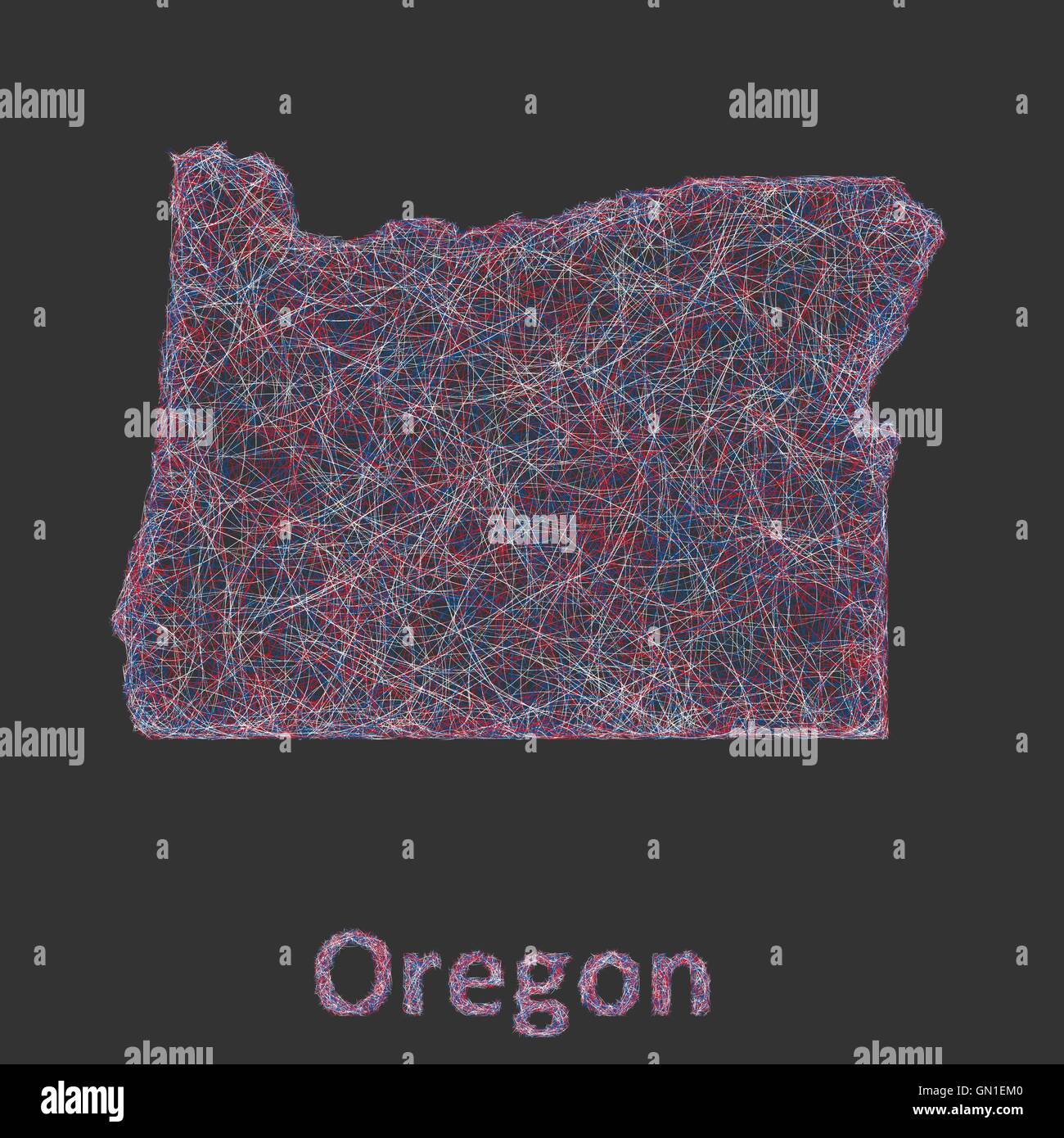 Oregon us state black Stock Vector Images - Alamy