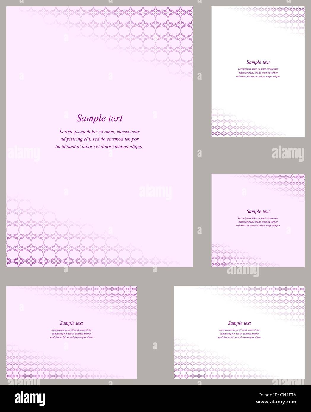 Light purple curved pattern page corner design Stock Vector Image & Art ...