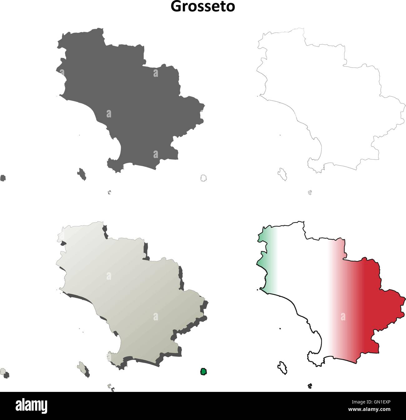 Map of grosseto hi-res stock photography and images - Alamy