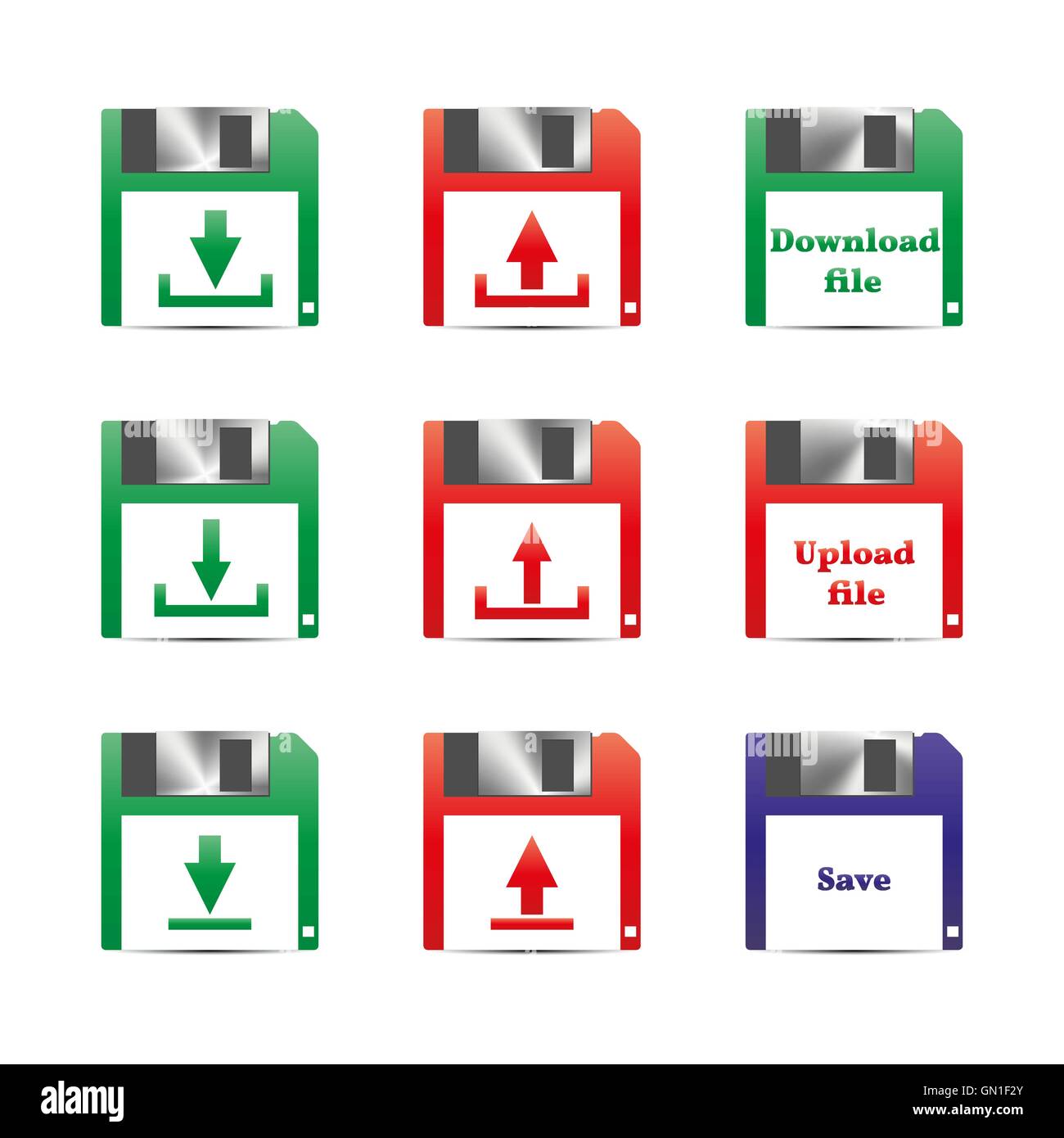 Icons download, vector illustration Stock Vector Image & Art - Alamy