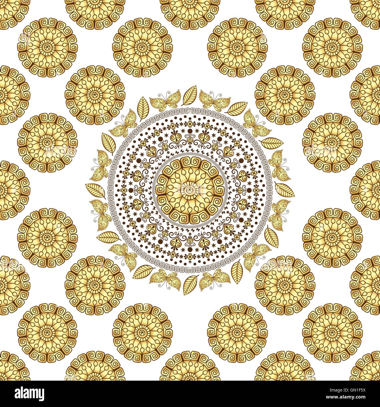 Seamless white vintage pattern Stock Vector Image & Art - Alamy