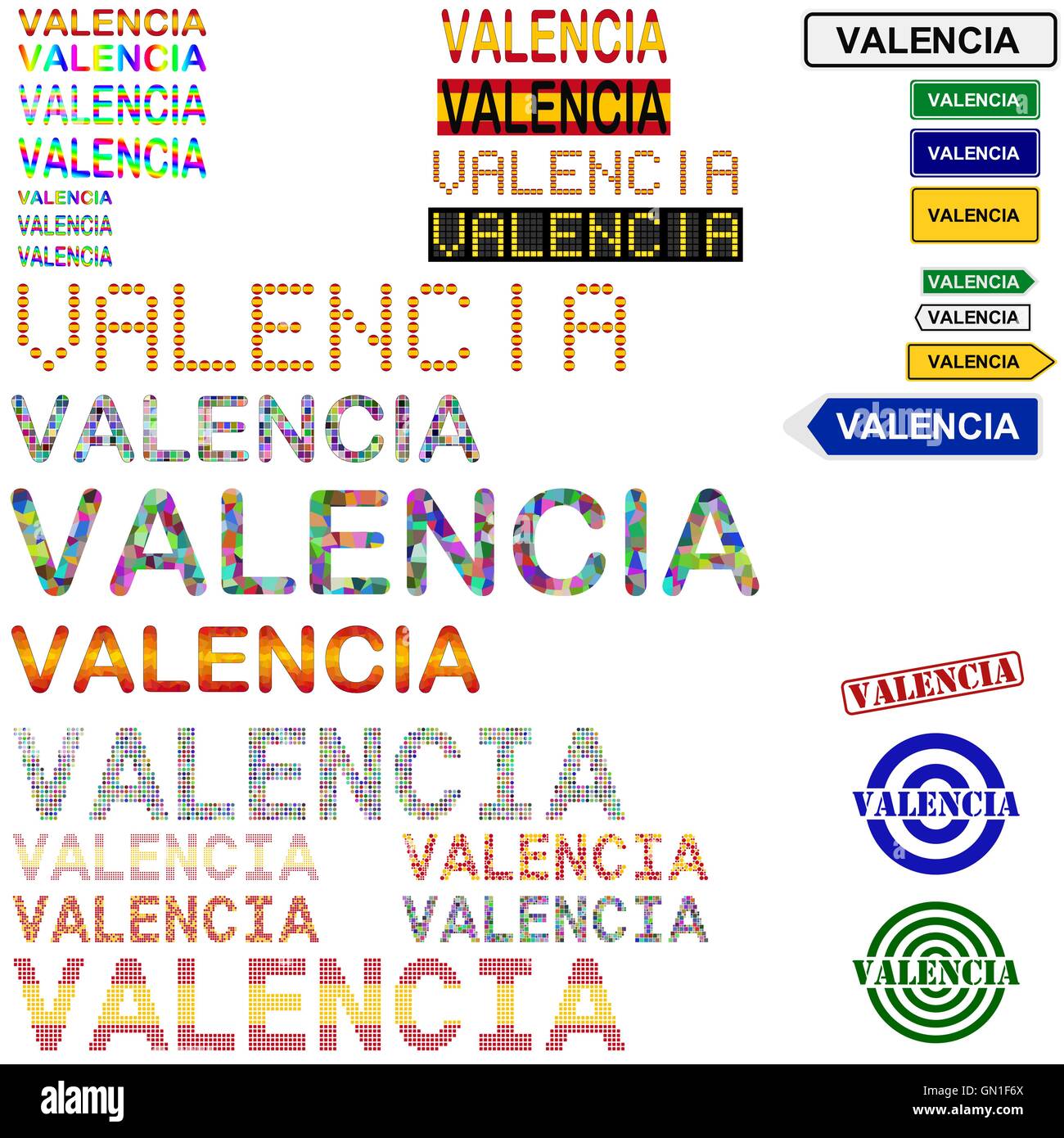 Valencia Stock Vector Images - Alamy