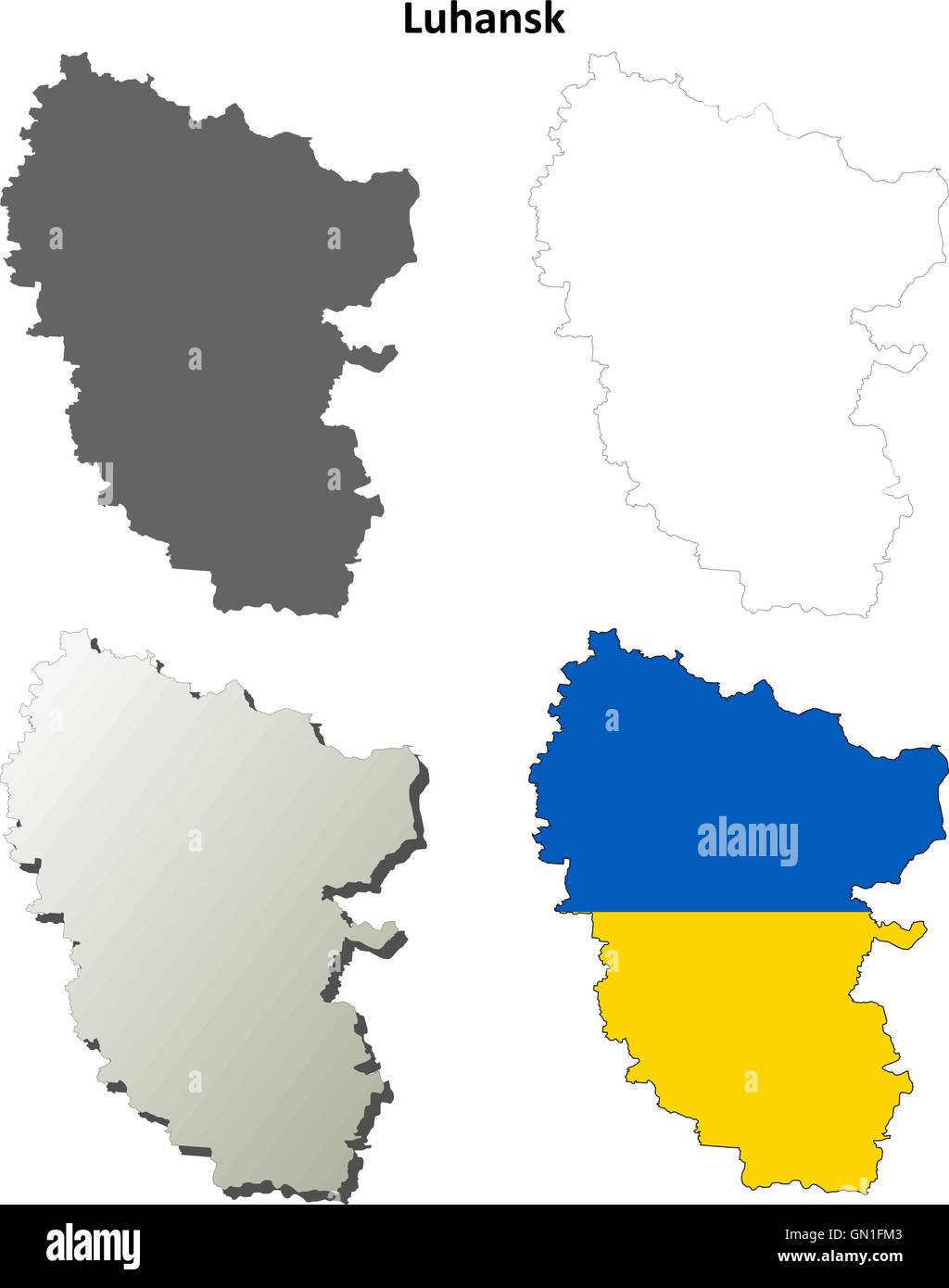 Lugansk map Stock Vector Images - Alamy