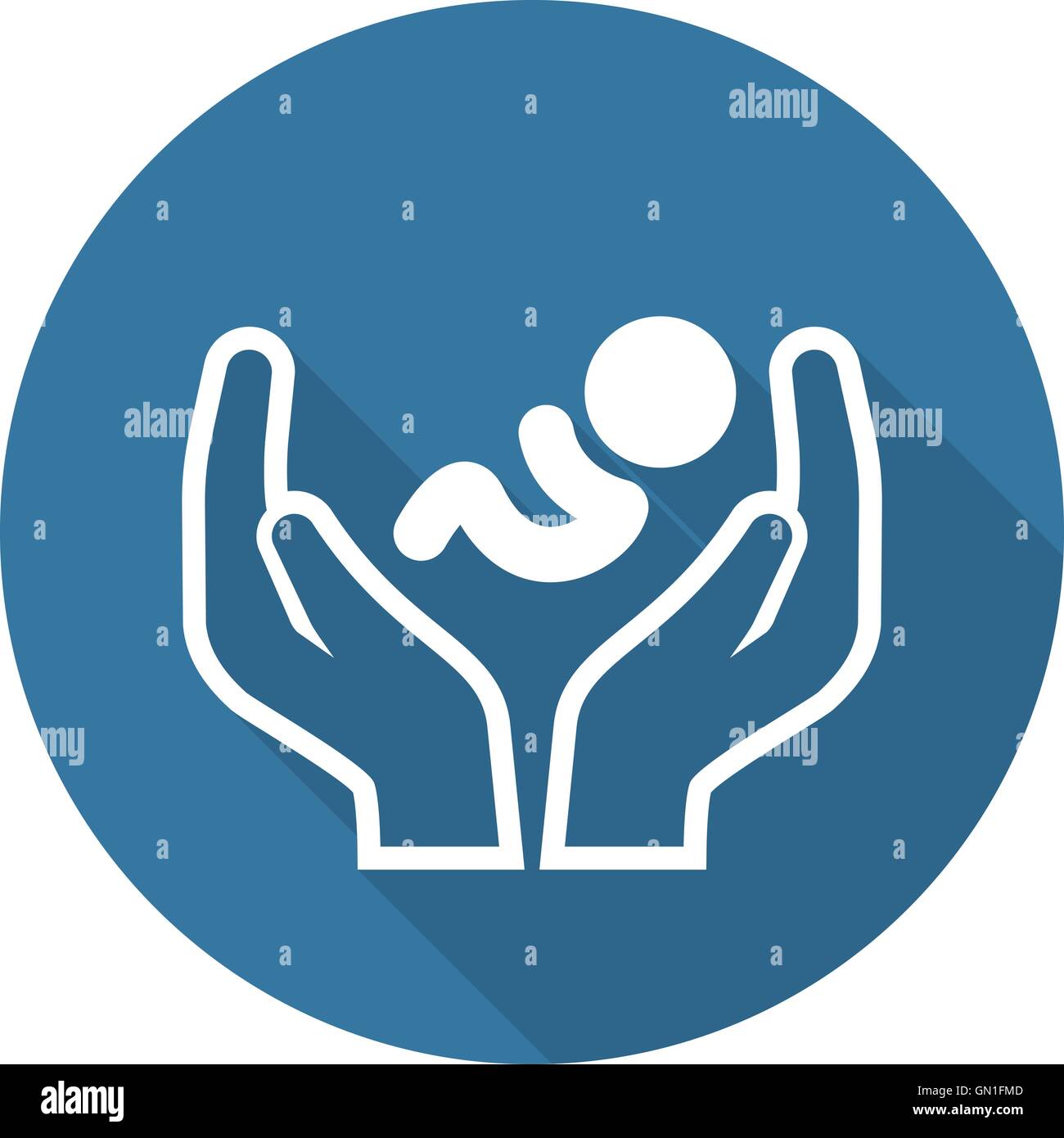 Child Care Icon. Flat Design Stock Vector Image & Art - Alamy