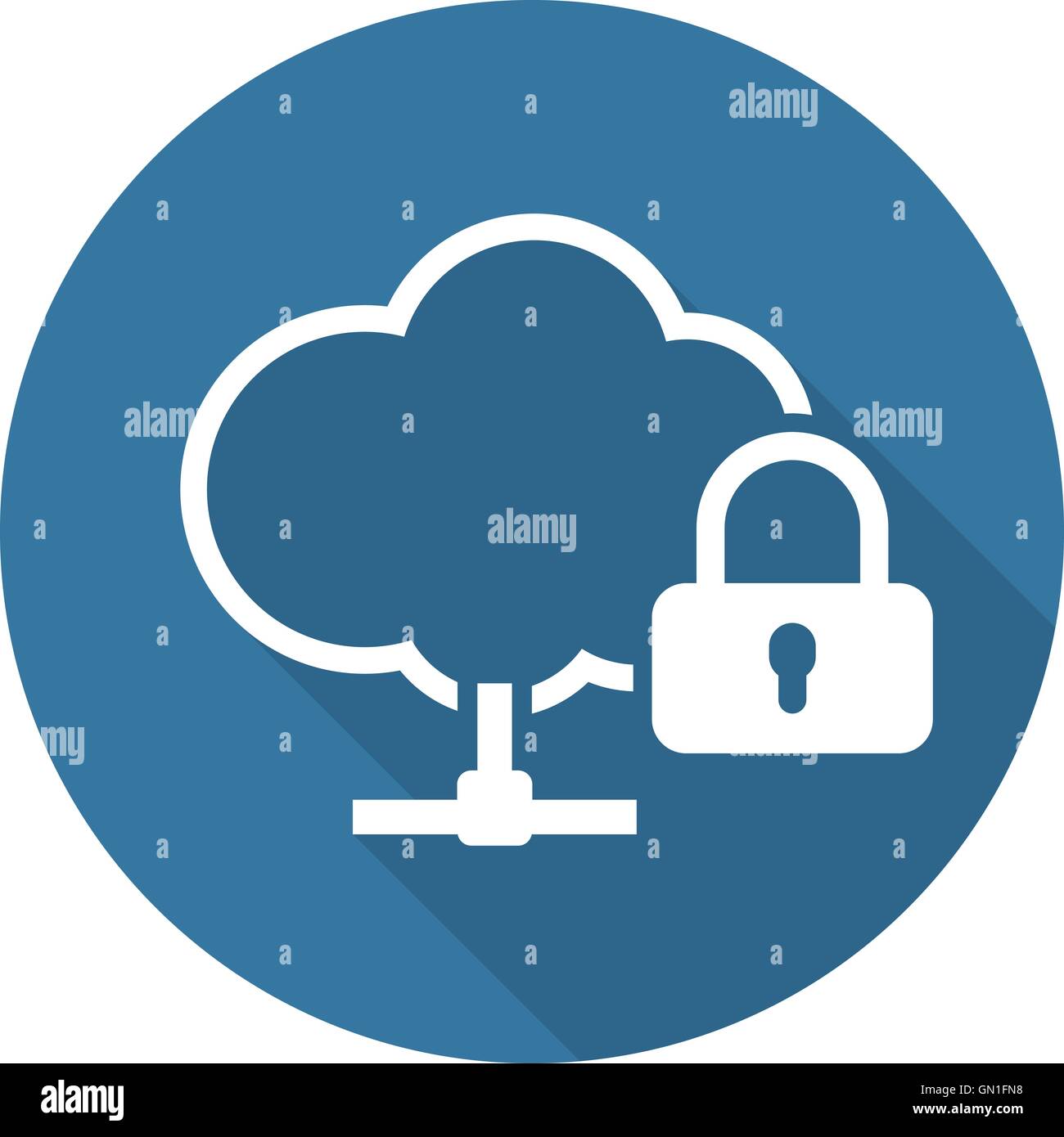 Secure Connection Icon. Flat Design Stock Vector Image & Art - Alamy