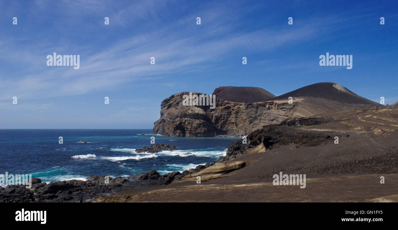 Ponta dos Capelhinos volcano, Faial, Azores. Volcanic landscape on the ...