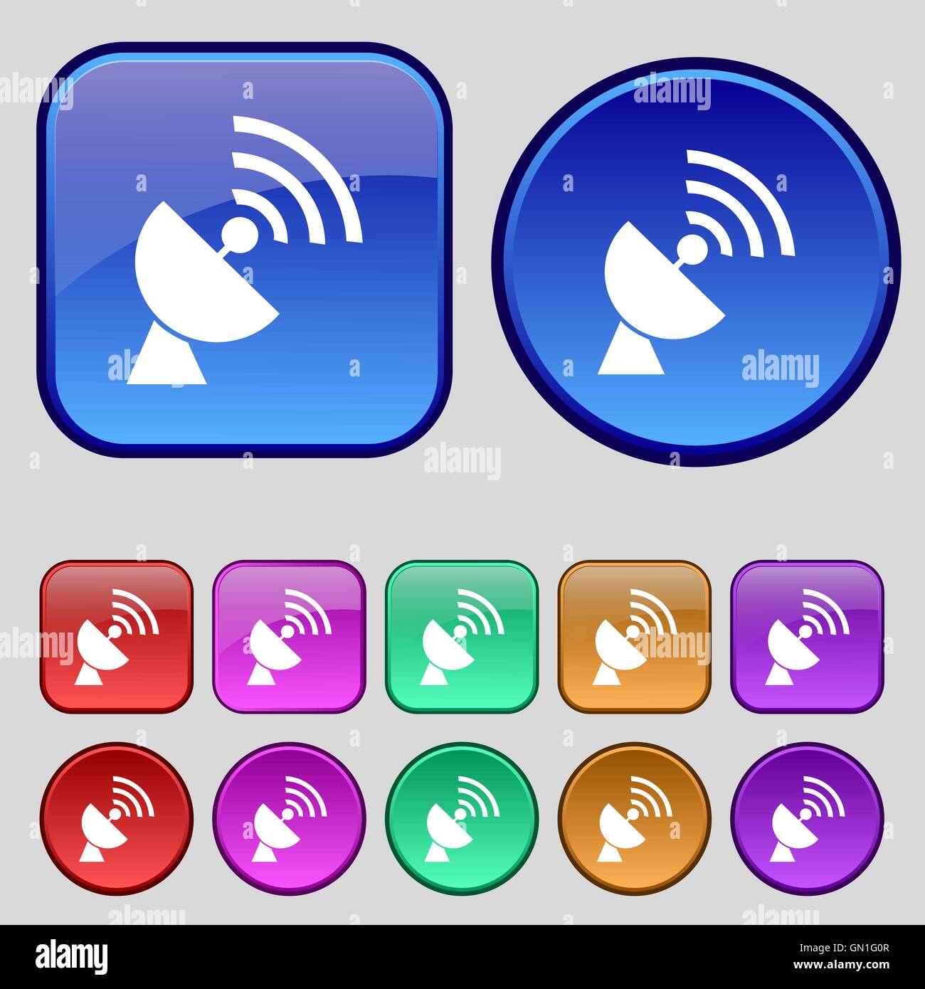 Vintage radio tower Stock Vector Images - Alamy