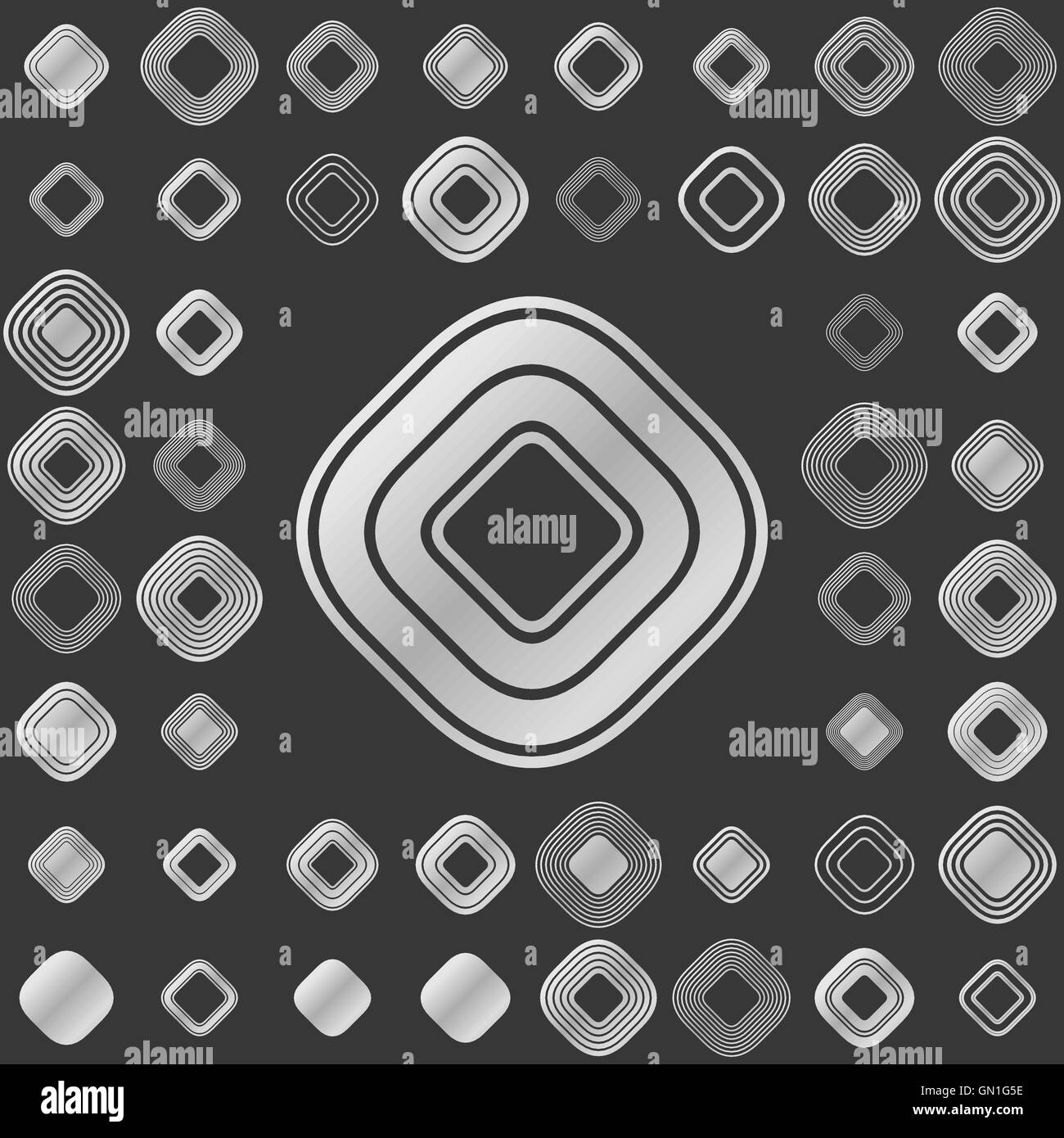 Silver line square logo design set Stock Vector Image & Art - Alamy