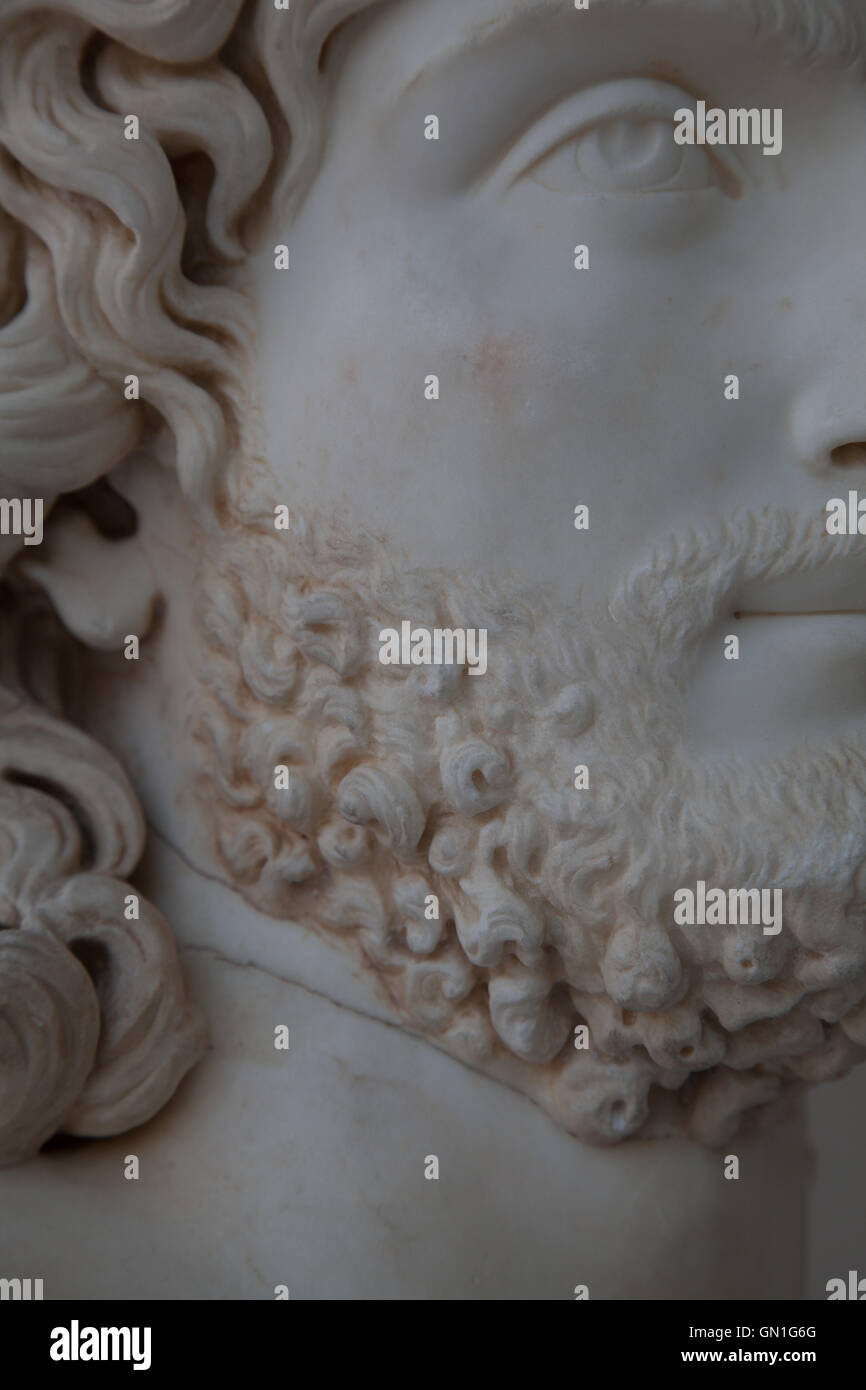 Status Head. Ancient Greek Kings, Athens Stock Photo - Alamy