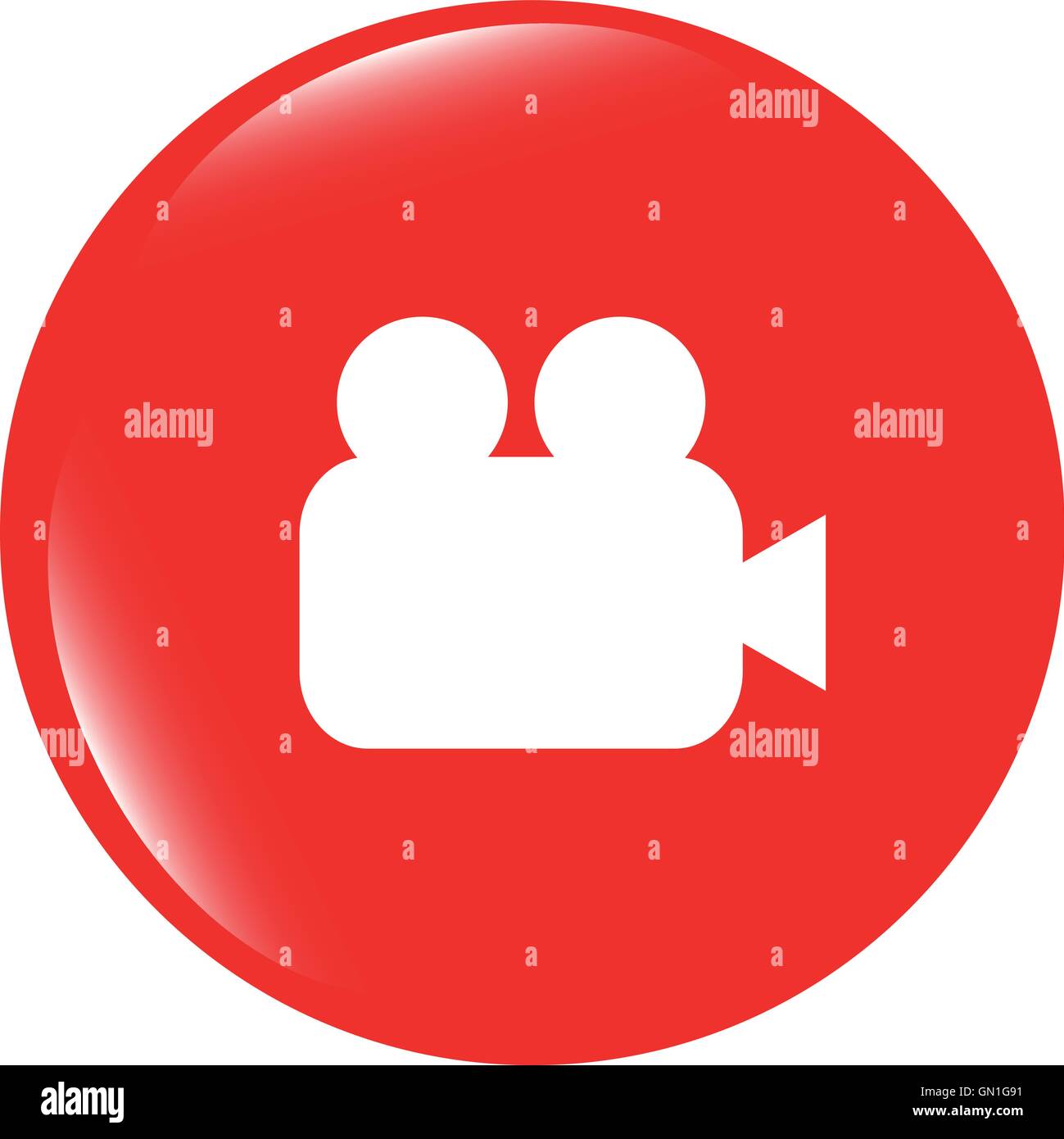 vector video camera icon web app button Stock Vector Image & Art - Alamy