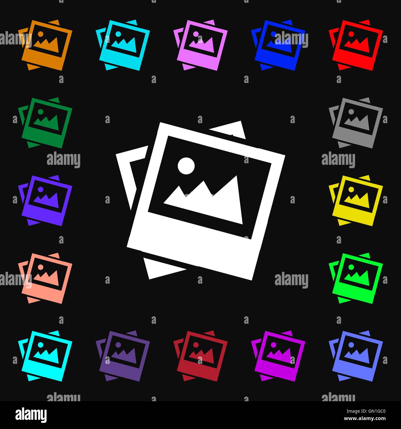 File JPG icon sign. Lots of colorful symbols for your design. Vector ...