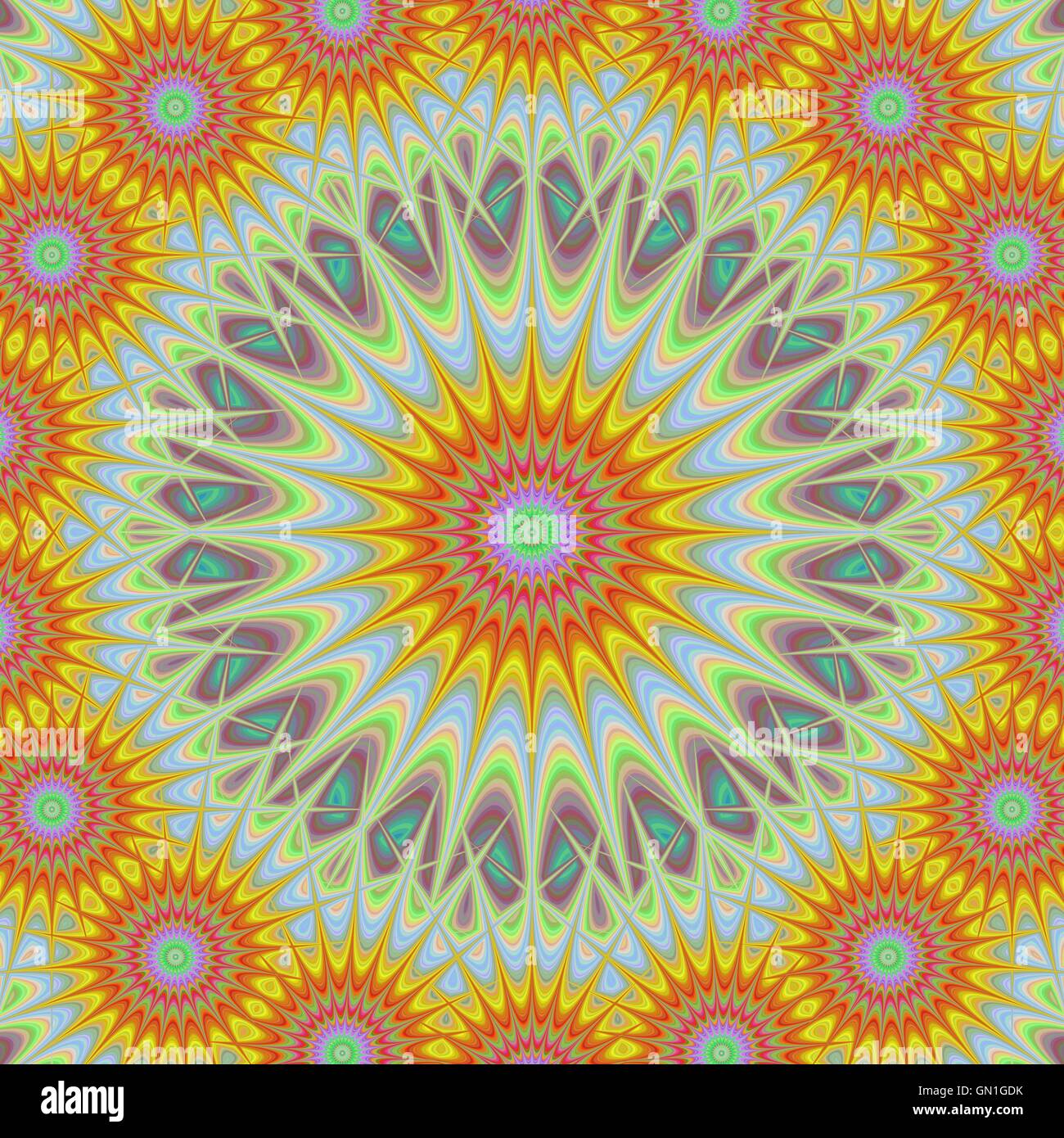 Abstract geometric sun mandala design background Stock Vector Image ...