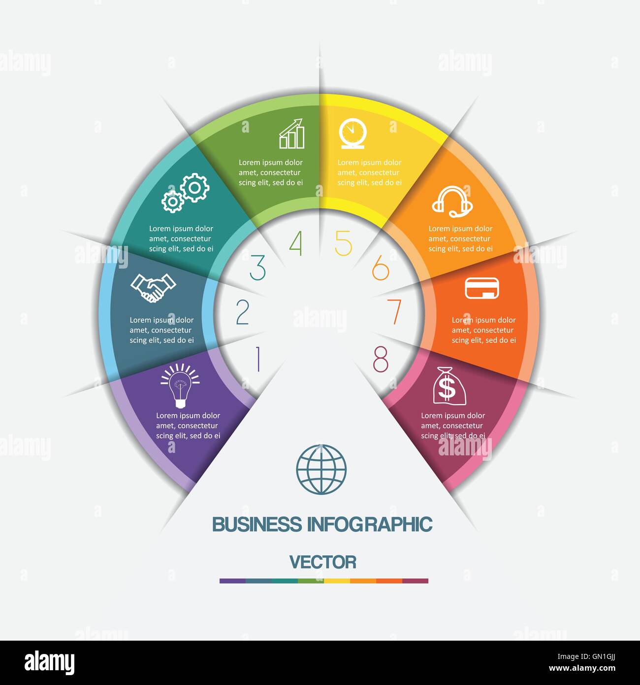 Infographic 8 positions hi-res stock photography and images - Alamy