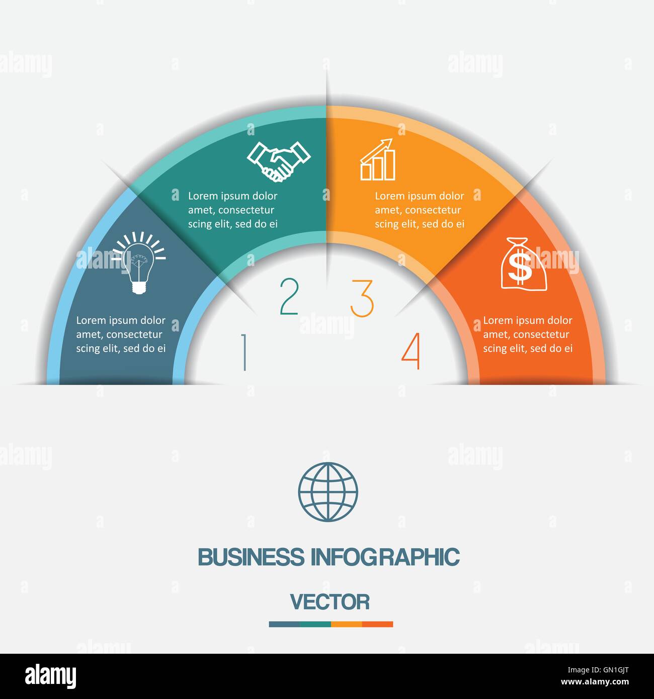 Template text areas on four positions hi-res stock photography and ...
