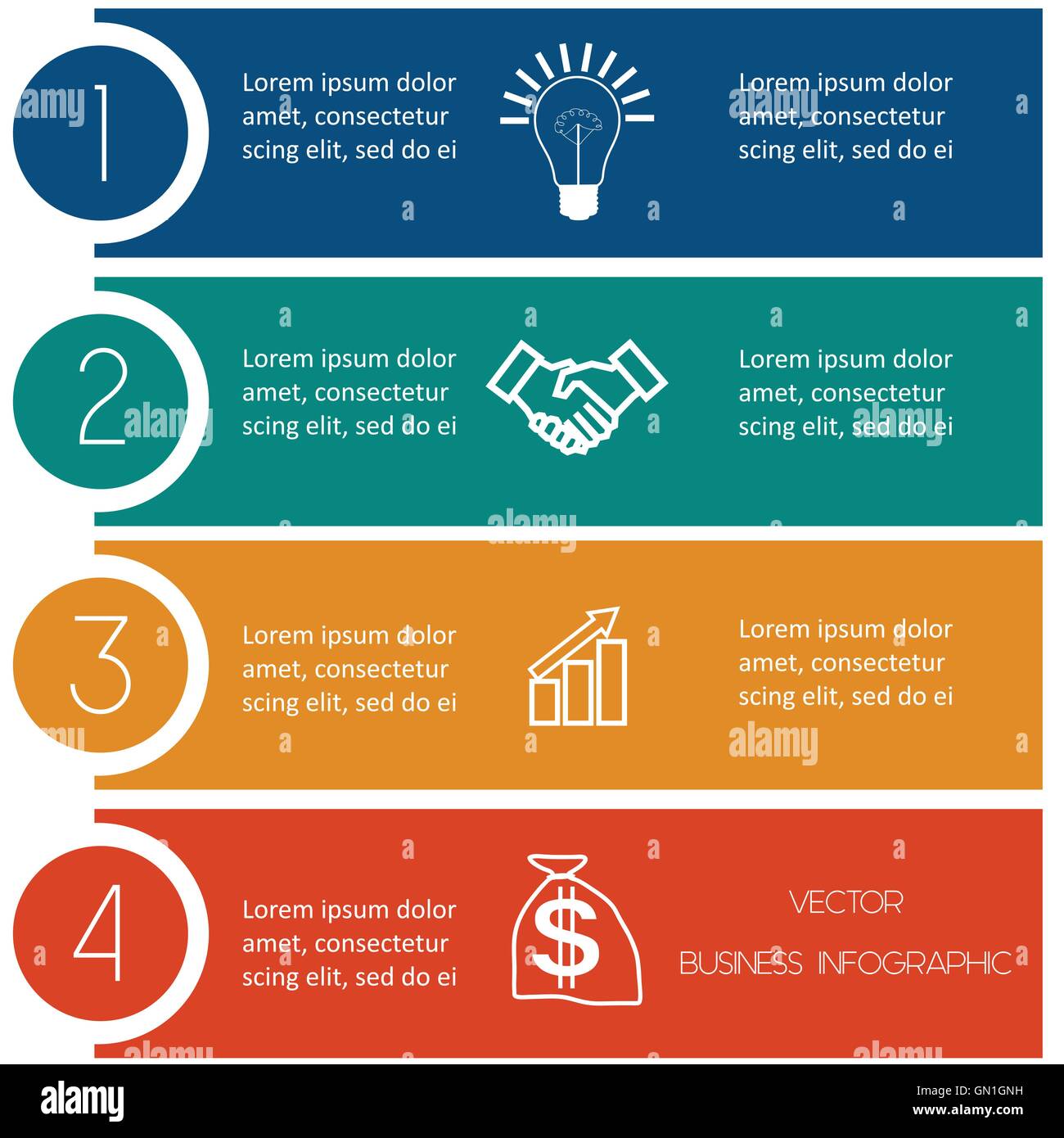 Template text areas on four positions hi-res stock photography and ...