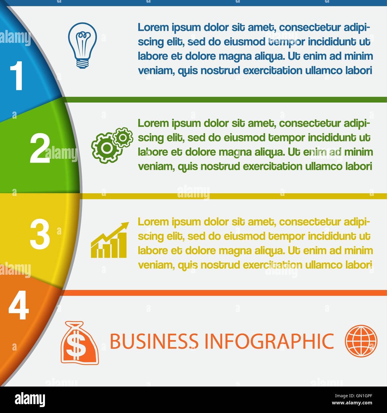 4 step infographics Stock Vector Images - Alamy