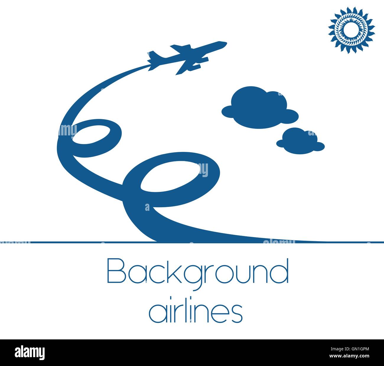 Blue wing airlines Stock Vector Images - Alamy