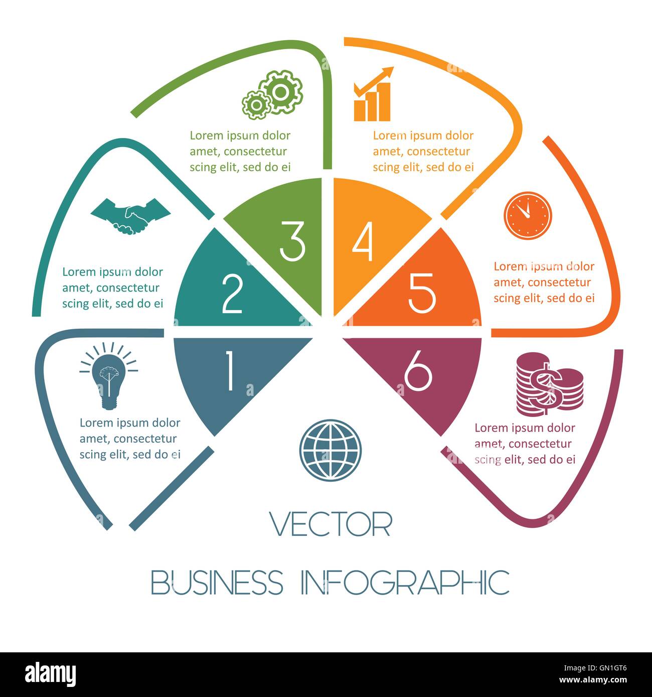 6 lines infographic hi-res stock photography and images - Alamy