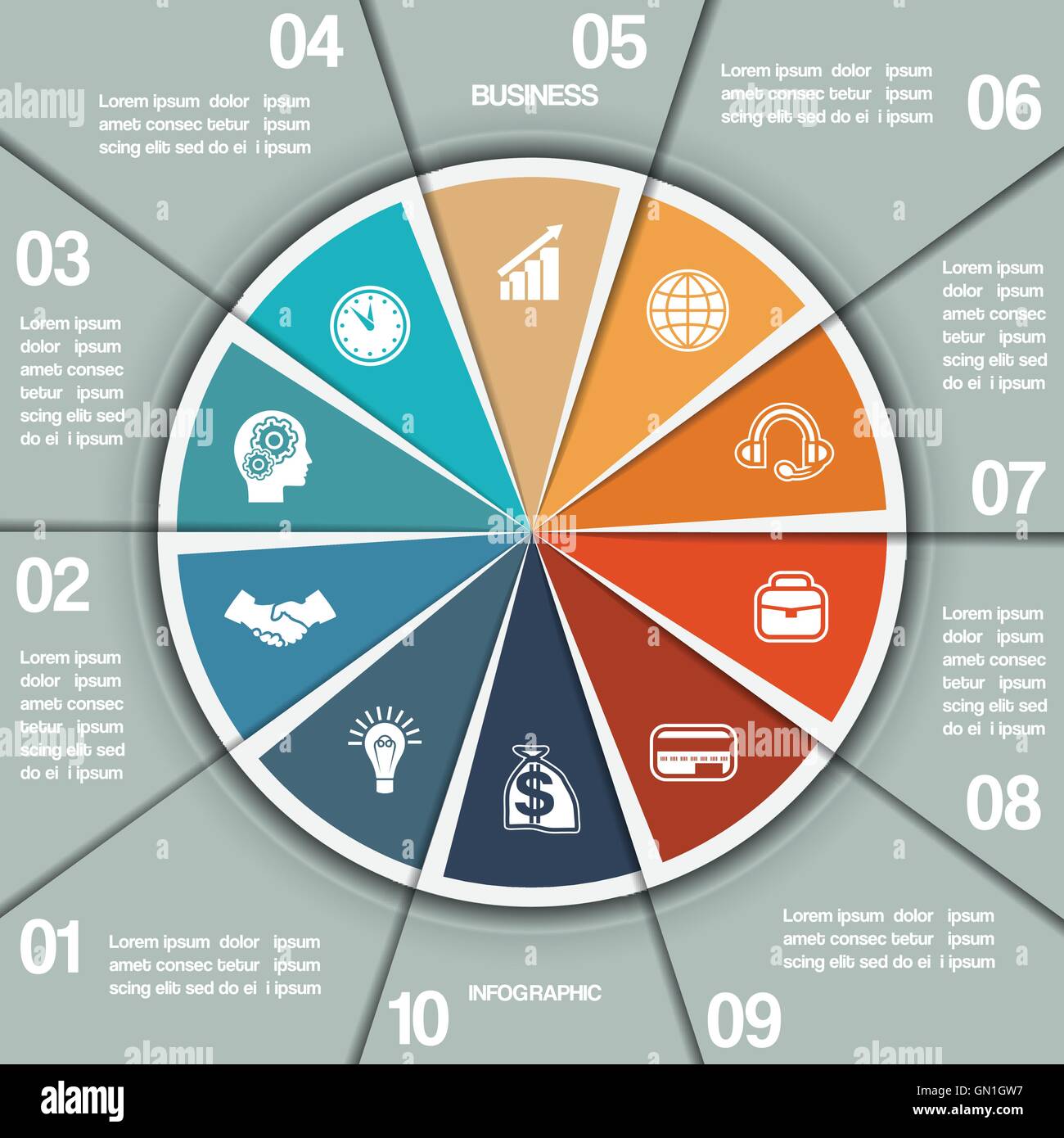 Connected chart Stock Vector Images - Alamy