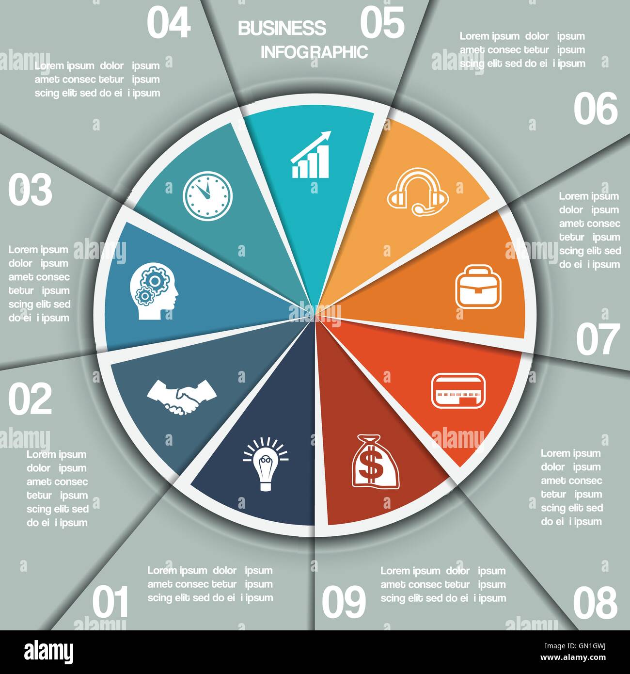 Sequence circle Stock Vector Images - Alamy