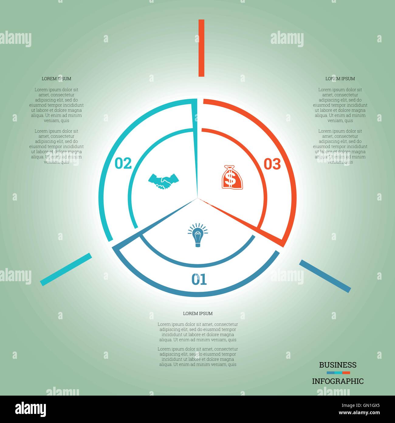 3 step circle Stock Vector Images - Alamy