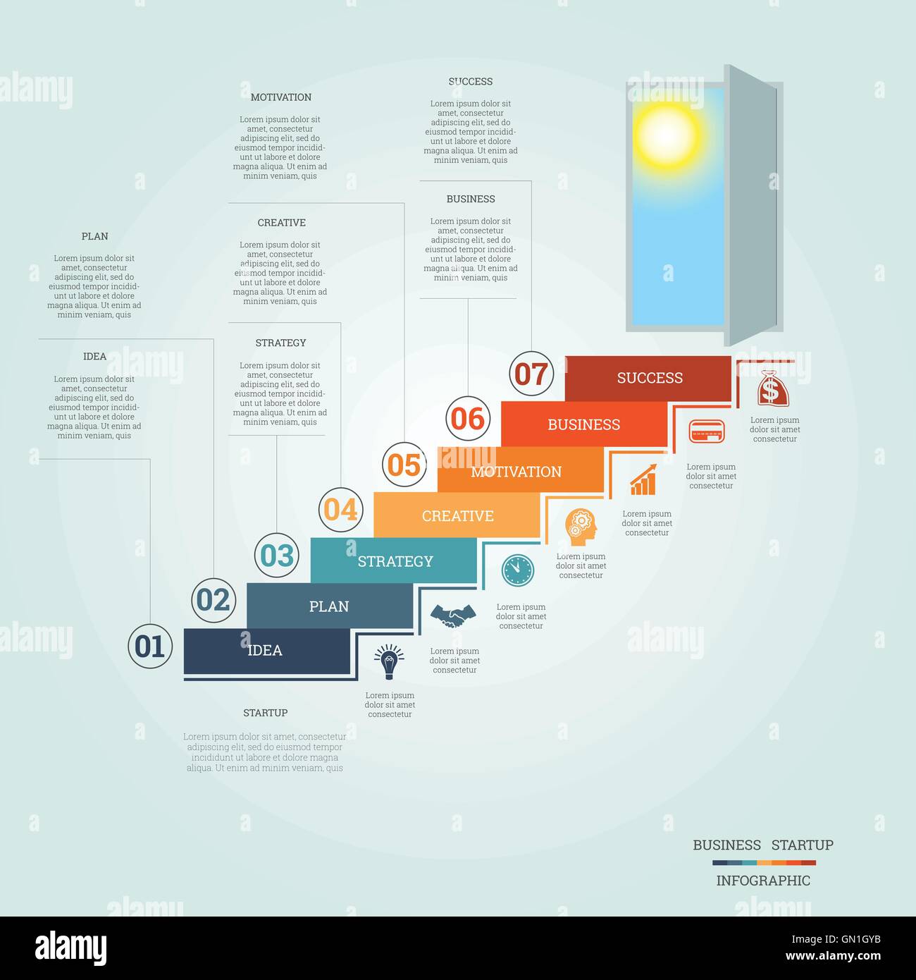 Seven ladders Stock Vector Images - Alamy
