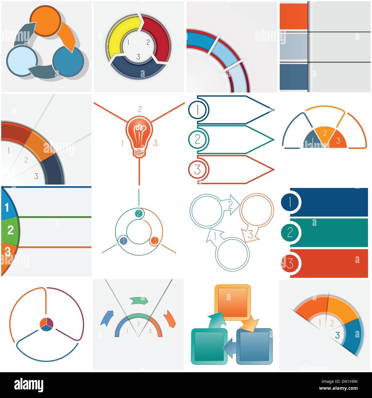 Template for infographics three positions hi-res stock photography and ...