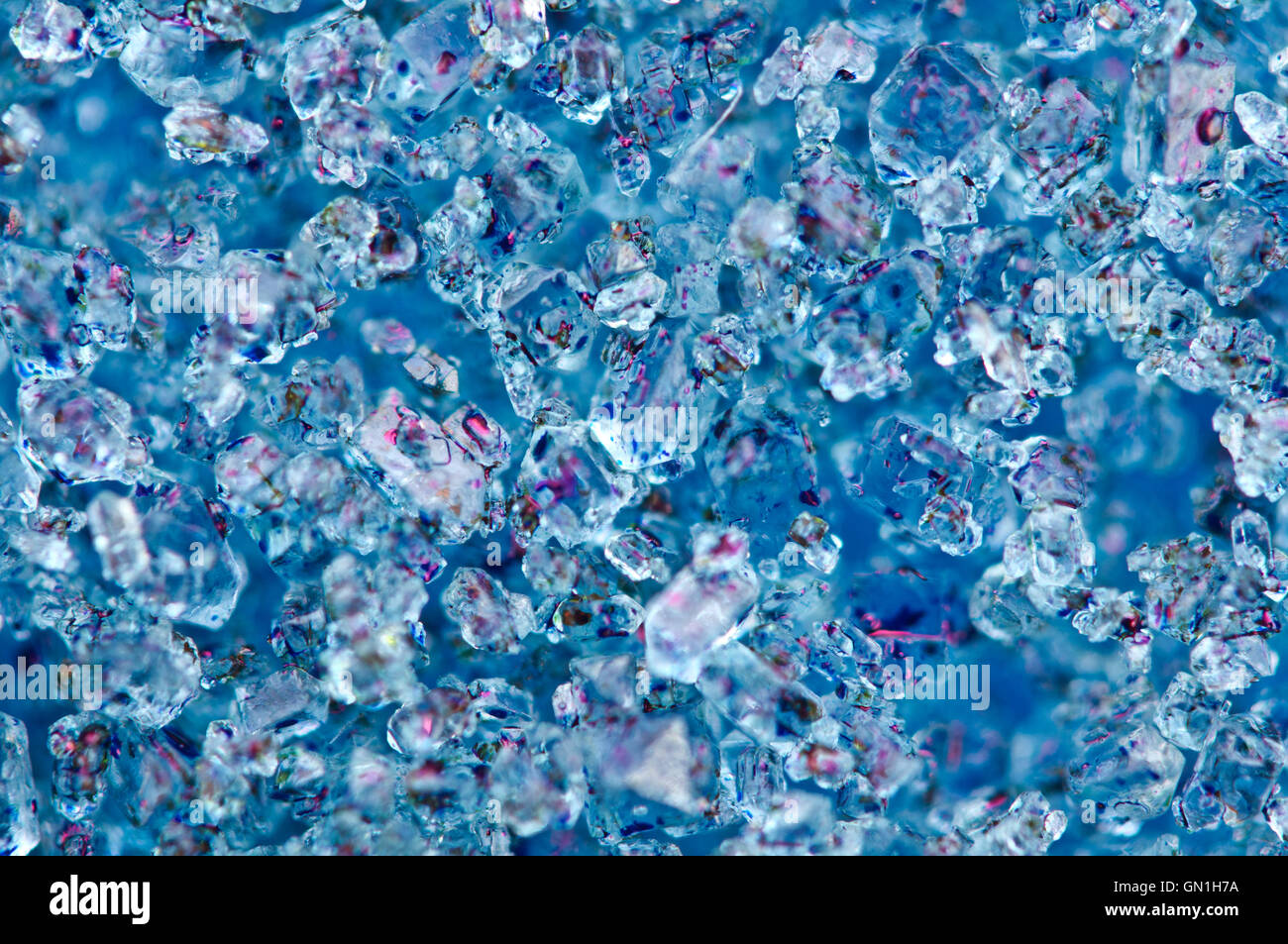 Background from blue crystals Macro photography Stock Photo - Alamy