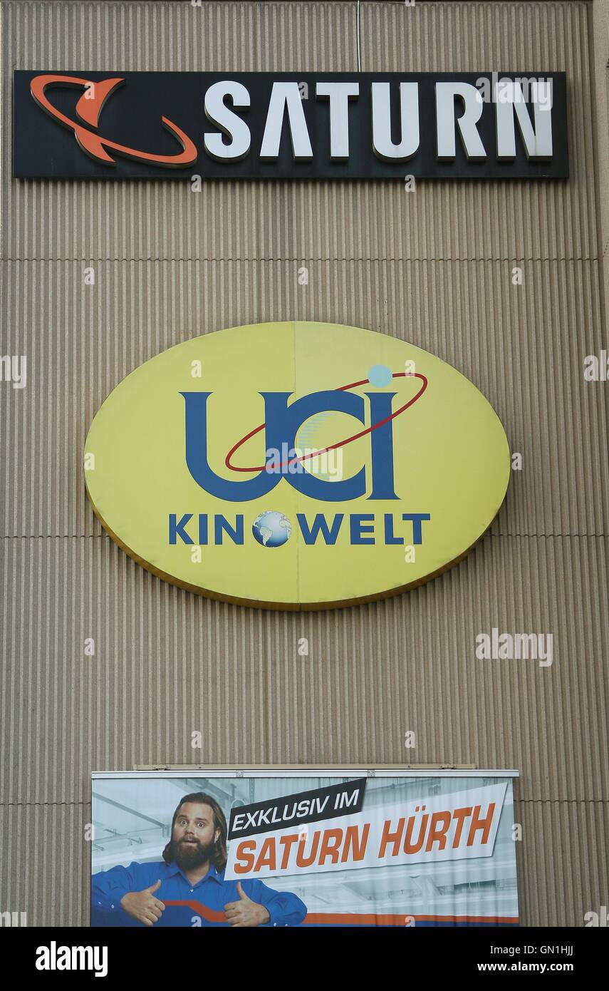 Saturn UCI Cinema at Hurth Park shopping centre precinct in the Hurth ...