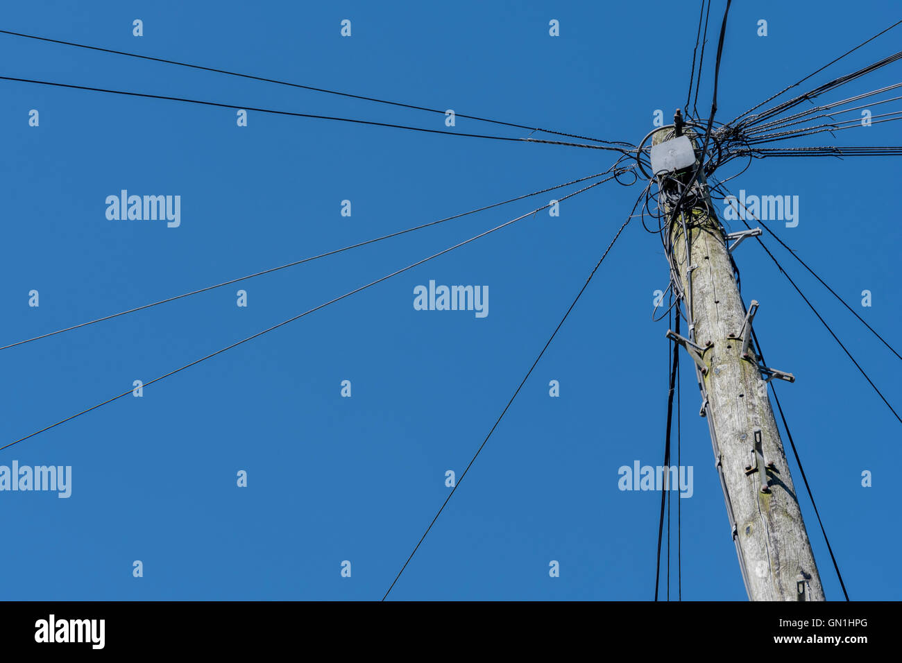 BT / Telephone cabling / telegraph pole - as visual metaphor for ...