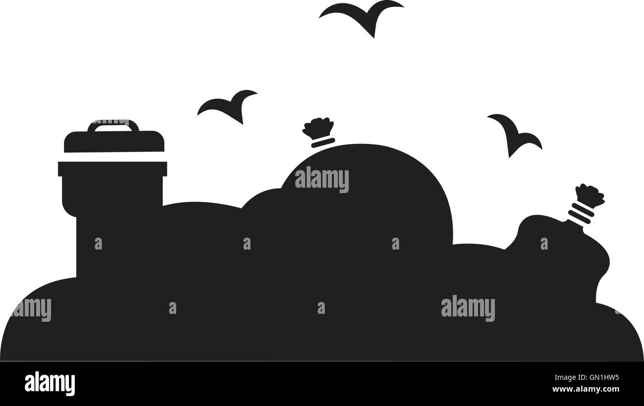 Plastic pollution garbage management Stock Vector Images - Alamy