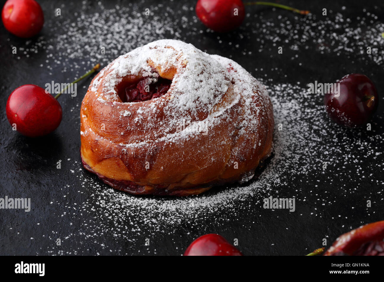 Cherry buns hi-res stock photography and images - Alamy