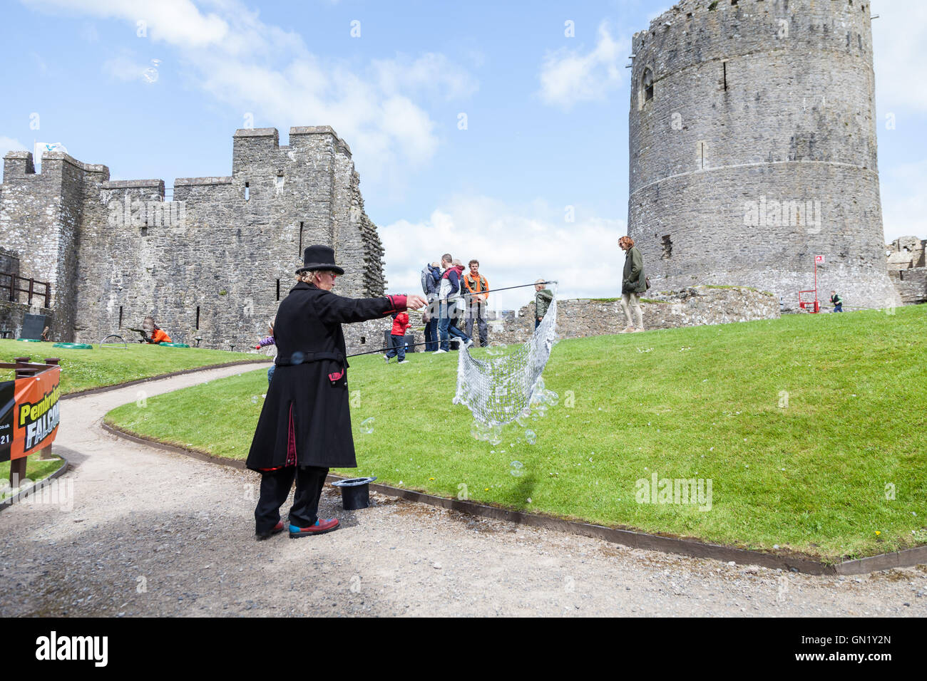 Spring Fayre at Pembroke Castle - Medieval Day Stock Photo - Alamy