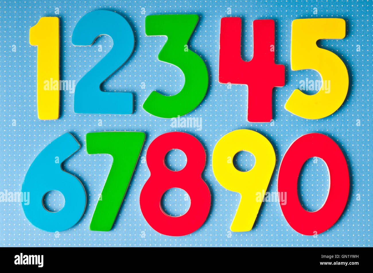 Colourful numbers hi-res stock photography and images - Alamy