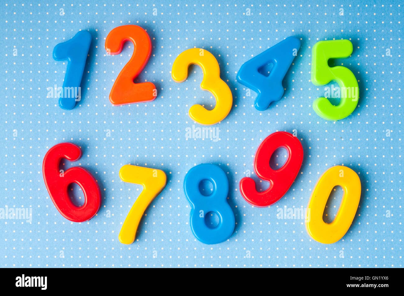 Colourful numbers hi-res stock photography and images - Alamy