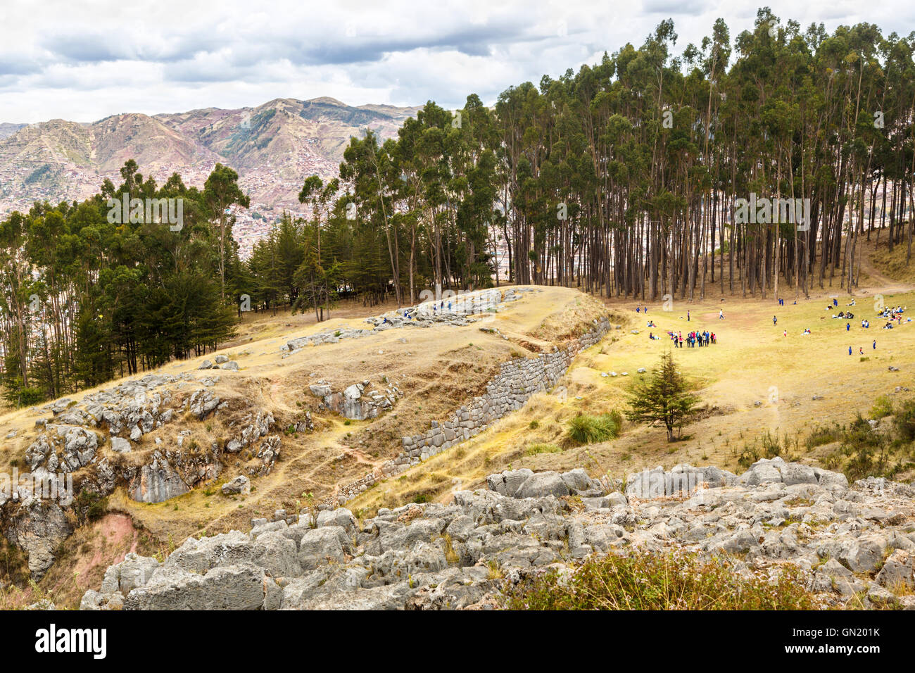 Q'enqo landscape, an archaeological site of Inca ruins in the Sacred ...