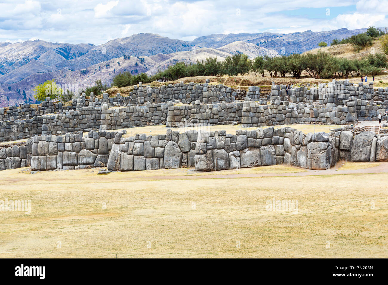Sacsayhuaman, historic capital of the Inca Empire, near Cuzco, Peru ...