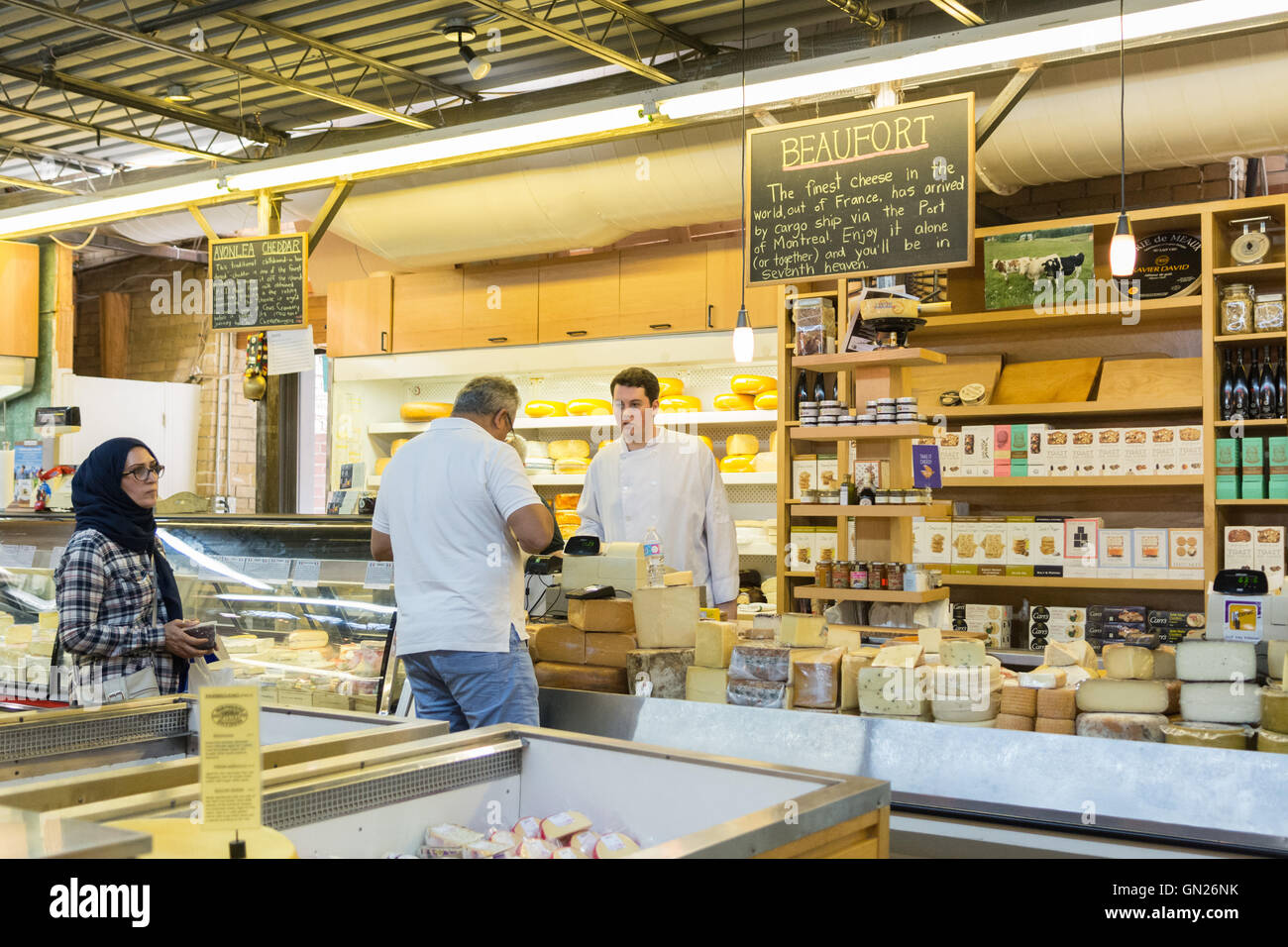 St Lawrence Market, Toronto, Canada - cheese stall Stock Photo - Alamy