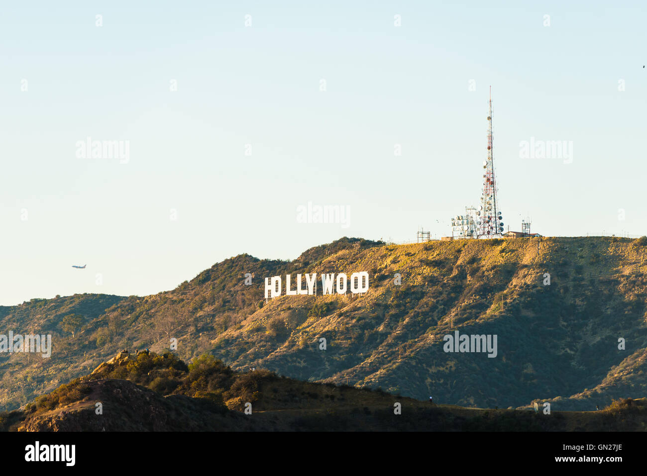 Hollywood hills sign sunset hi-res stock photography and images - Alamy