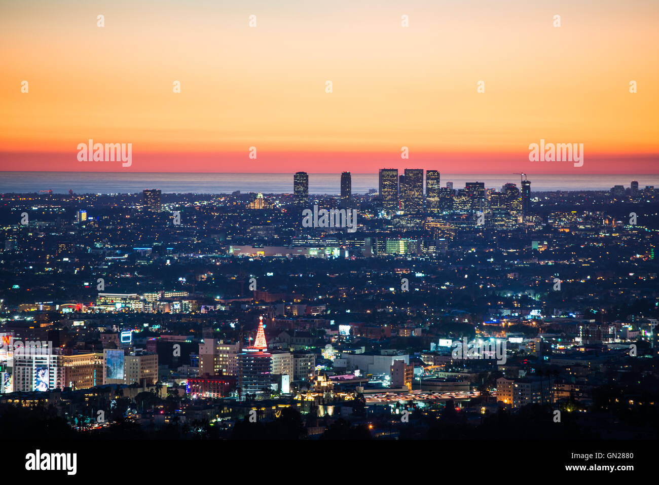 View over downtown Los Angeles Stock Photo - Alamy